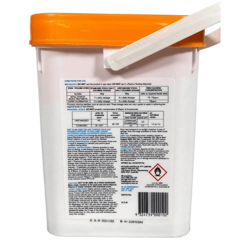 HY-CLOR GRANULAR CHLORINE - Hyclor