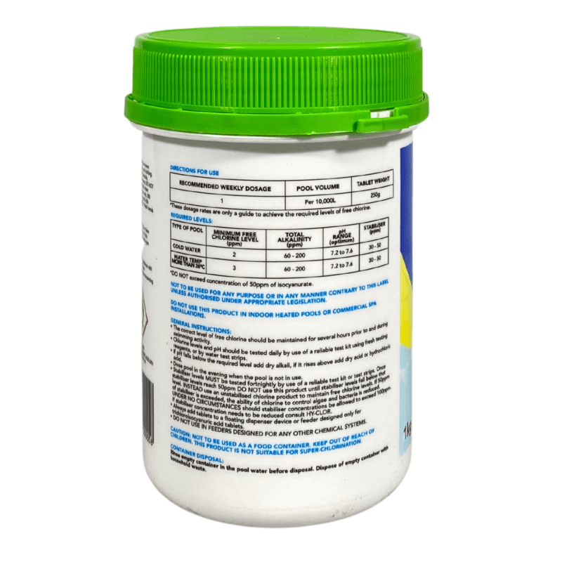 HY-CLOR MULTI SWIMMING POOL TABLETS - Hyclor