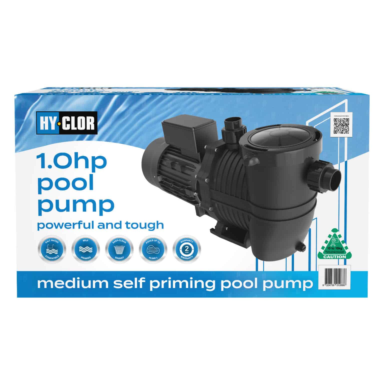 HY-CLOR 1.0HP POOL PUMP - Hyclor